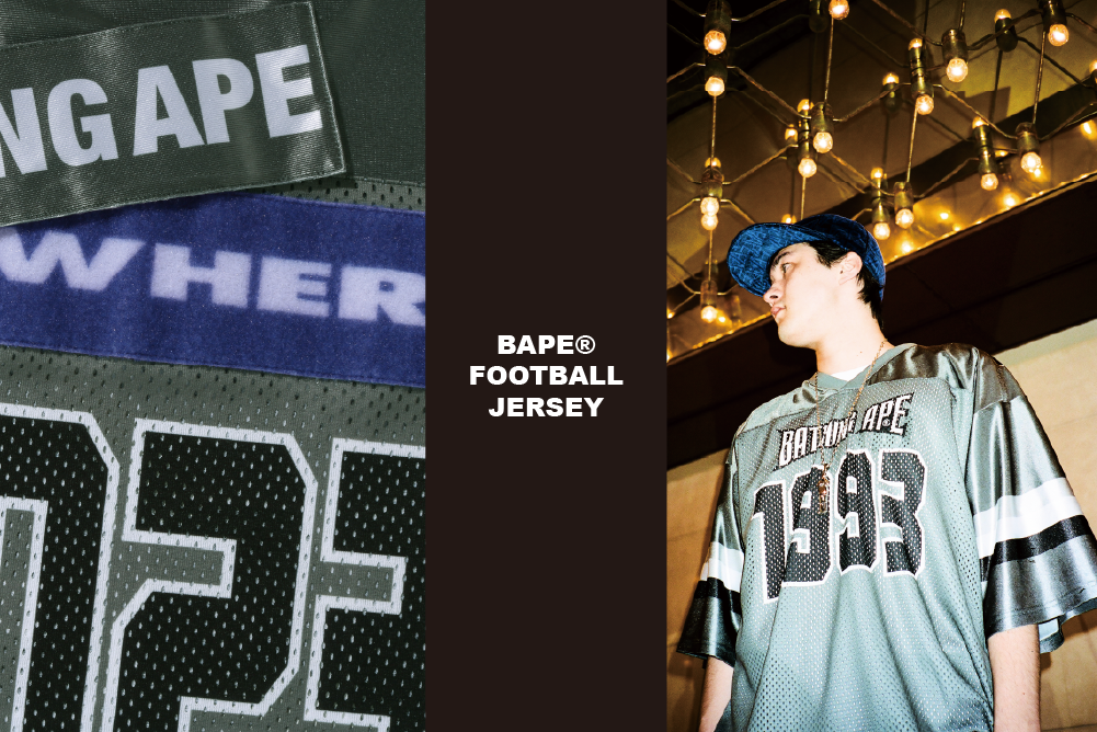 30周年を祝福するBAPE®︎ FOOTBALL JERSEYが登場 | bape.com
