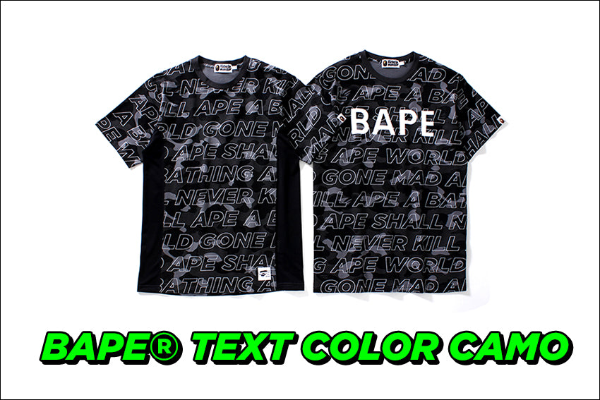 BAPE® TEXT COLOR CAMO | bape.com