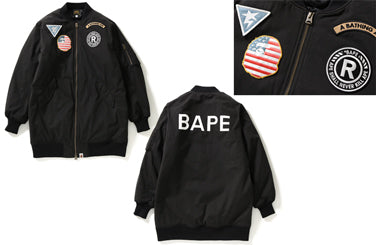 MULTI EMBLEM LONG MA-1 | bape.com