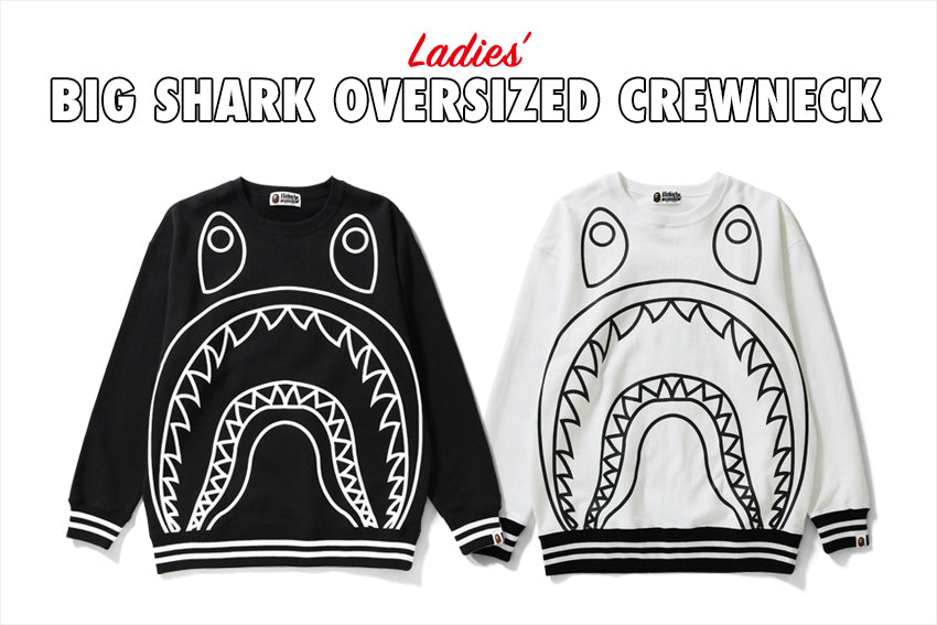 BIG SHARK OVERSIZED CREWNECK | bape.com