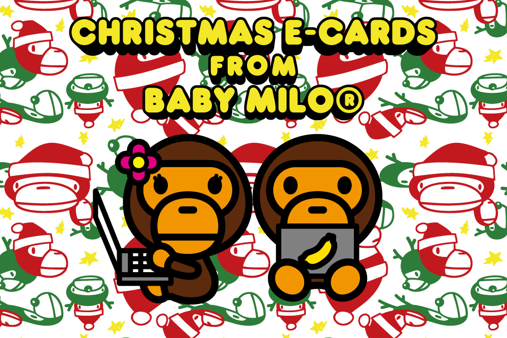 Christmas E-Cards from BABY MILO | bape.com