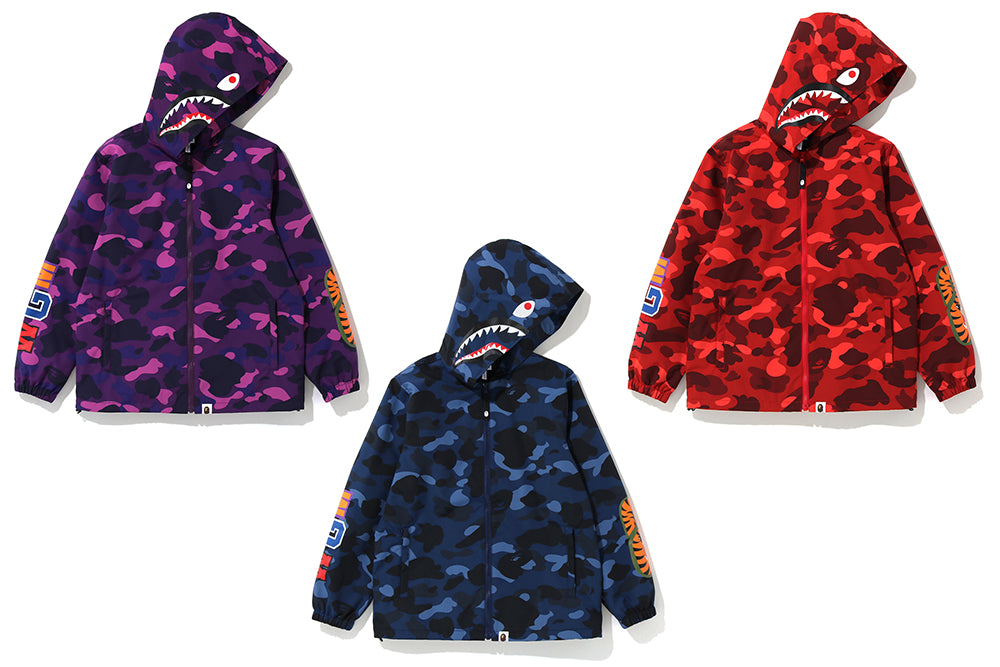 COLOR CAMO SHARK HOODIE JACKET | bape.com