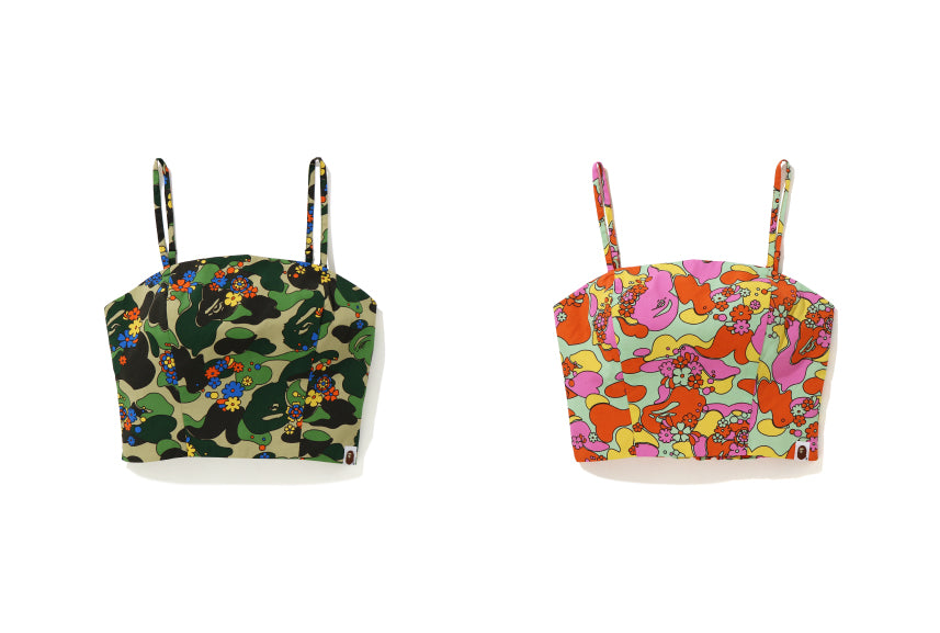 ABC CAMO FLOWER BUSTIER | bape.com
