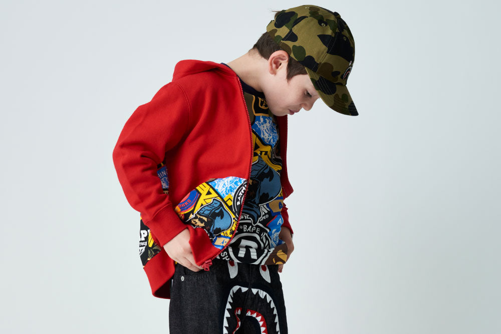 PATCHED PRINT ZIP HOODIE | bape.com