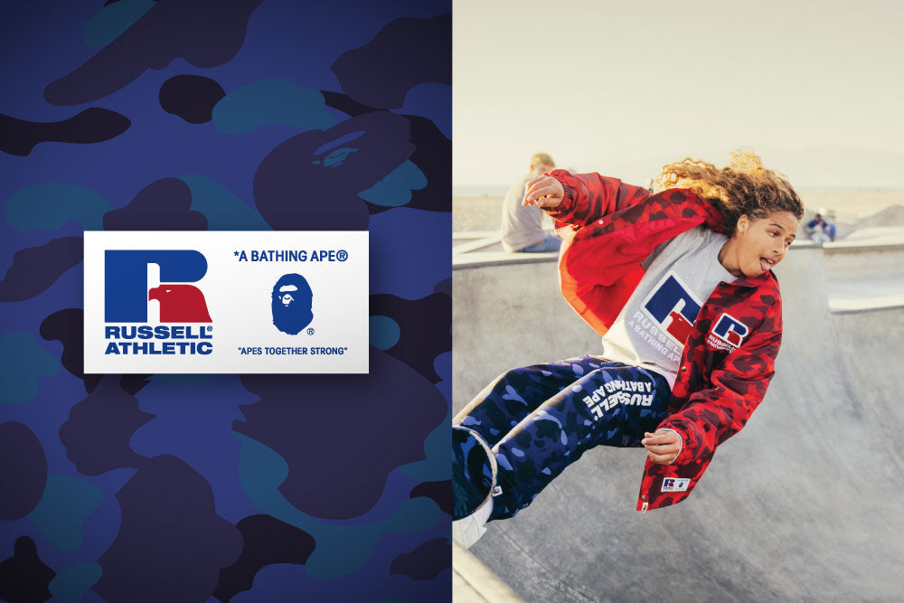 A BATHING APE® × RUSSELL ATHLETIC® | bape.com