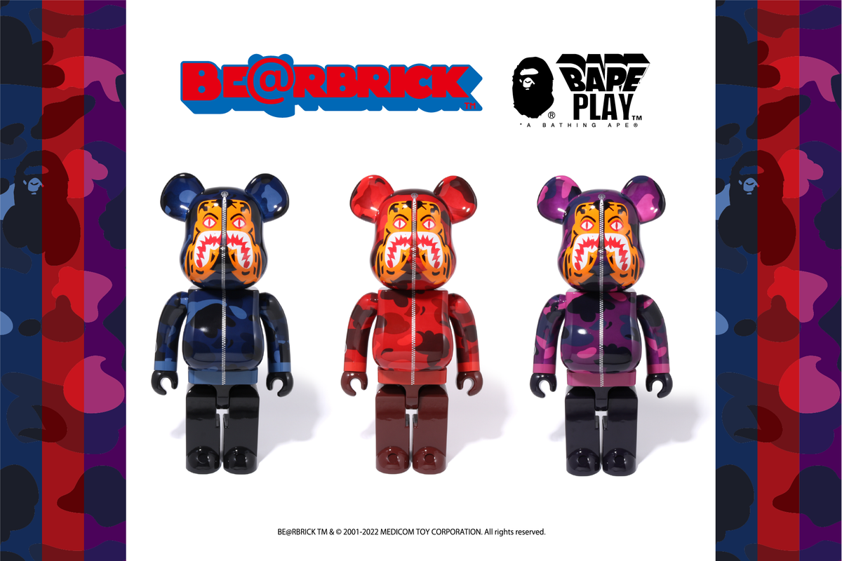 BE@RBRICK BAPE®︎ CAMO TIGER | bape.com