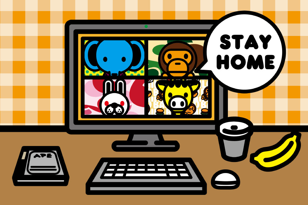 BAPE® ORIGINAL WALLPAPERS 第二弾 "BABY MILO® | bape.com