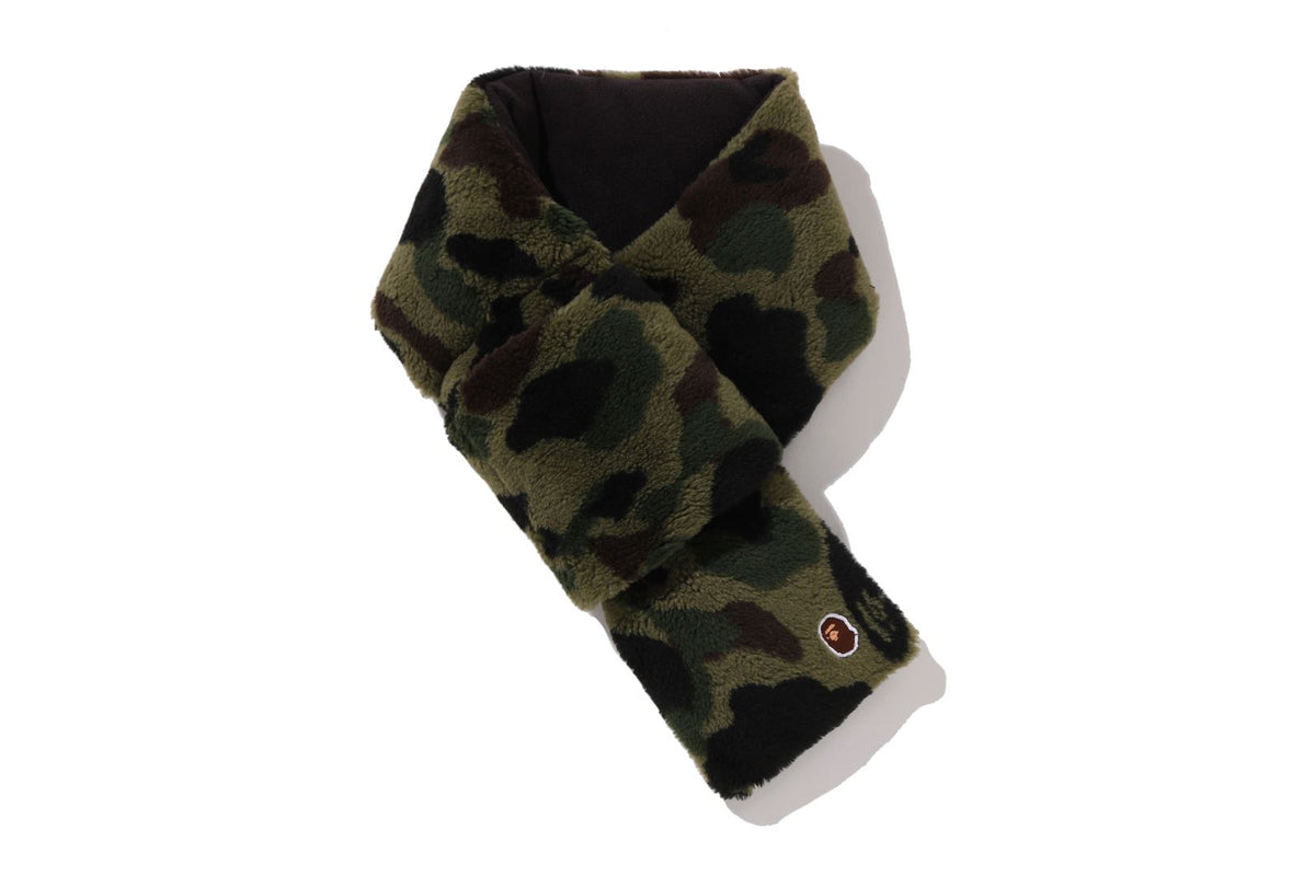 1ST CAMO FLEECE SCARF | bape.com
