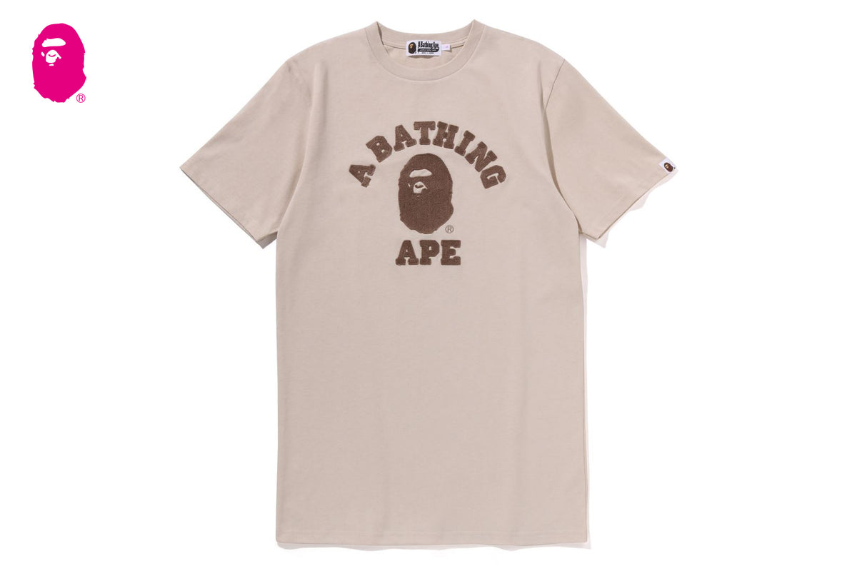 EMBROIDERY COLLEGE TEE DRESS | bape.com