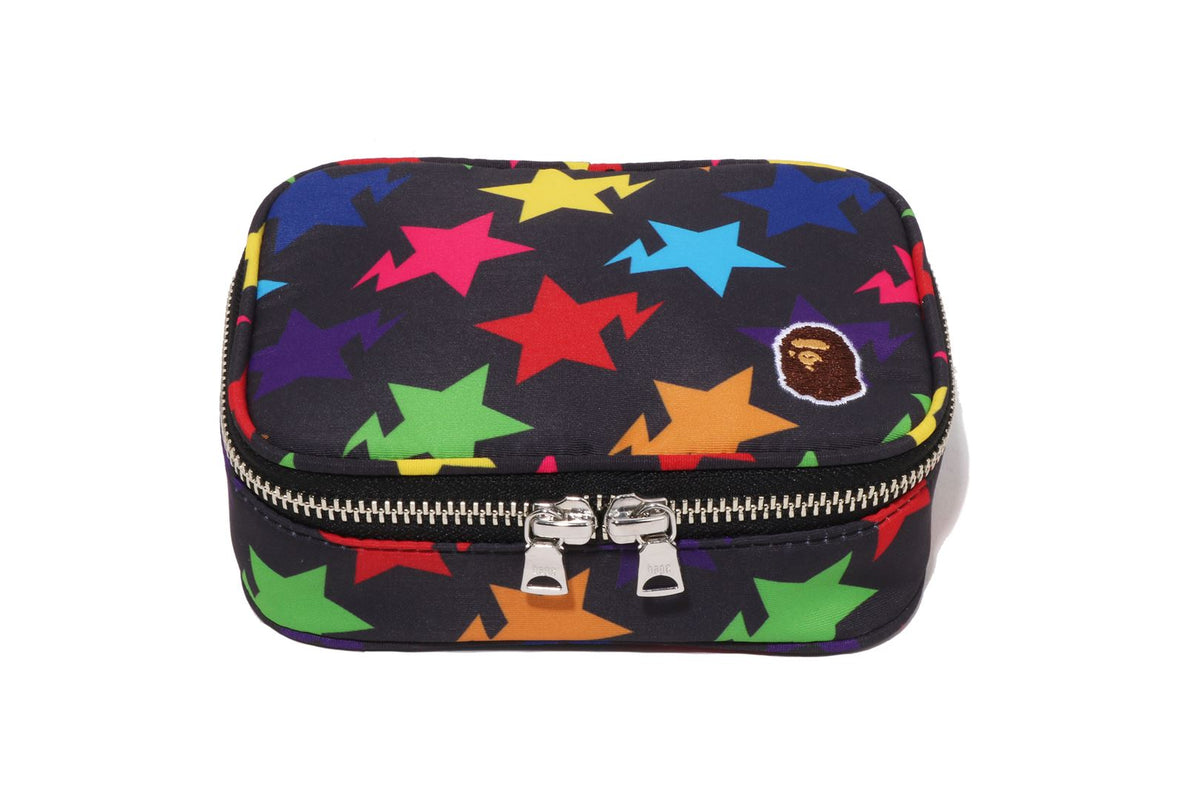 STA PATTERN AMENITY POUCH TRAVEL | bape.com