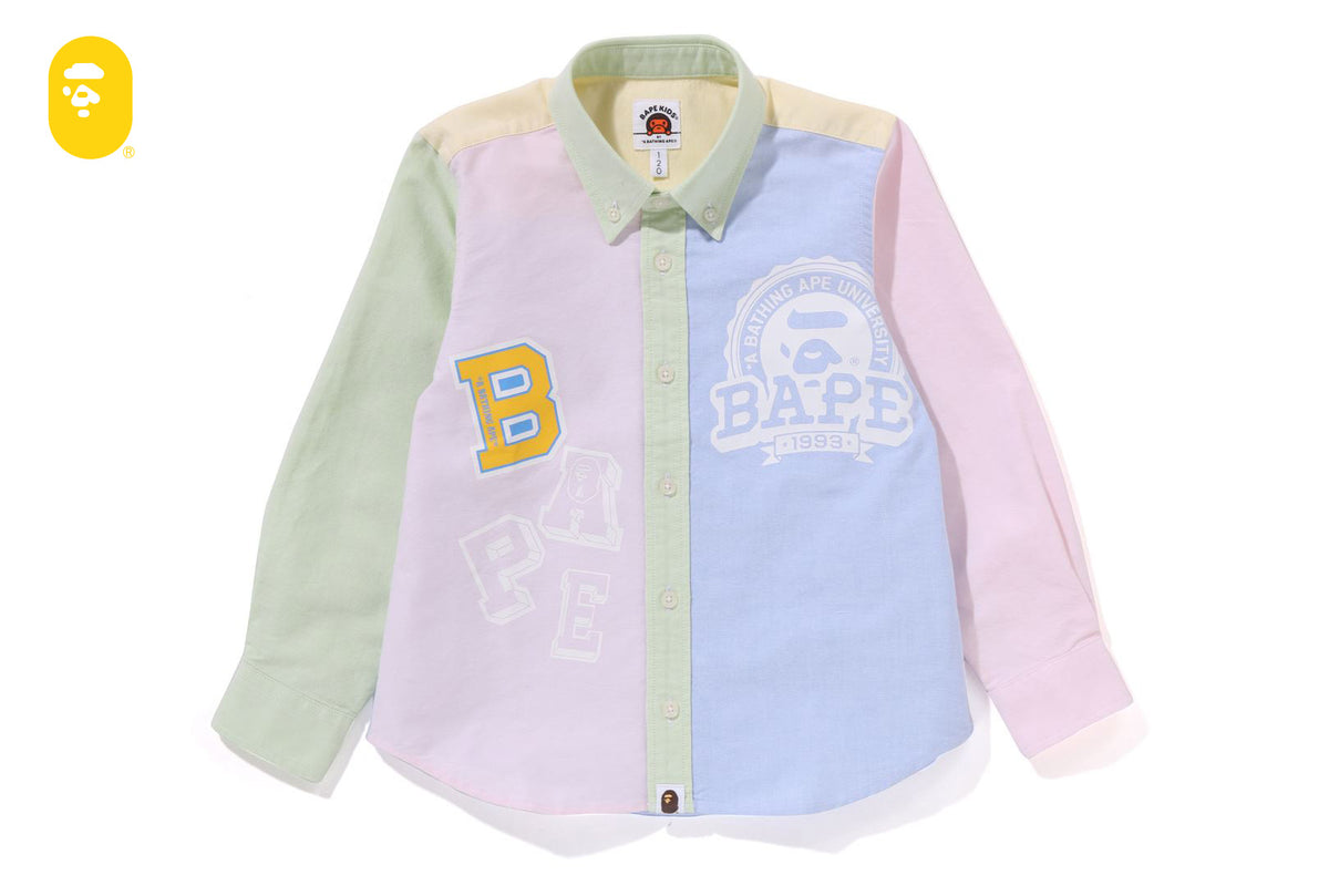 PATCH PRINT OXFORD BD SHIRT | bape.com