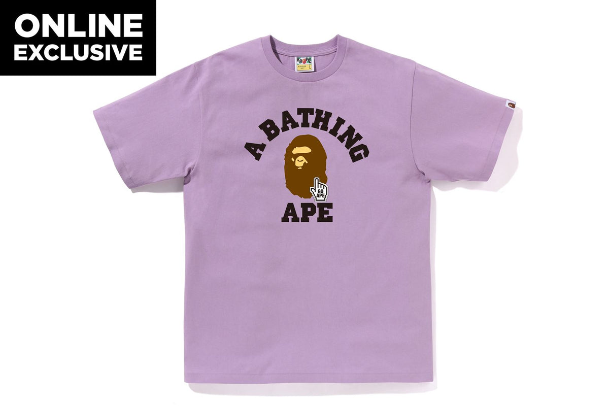 GO APE POINTER COLLEGE TEE | bape.com