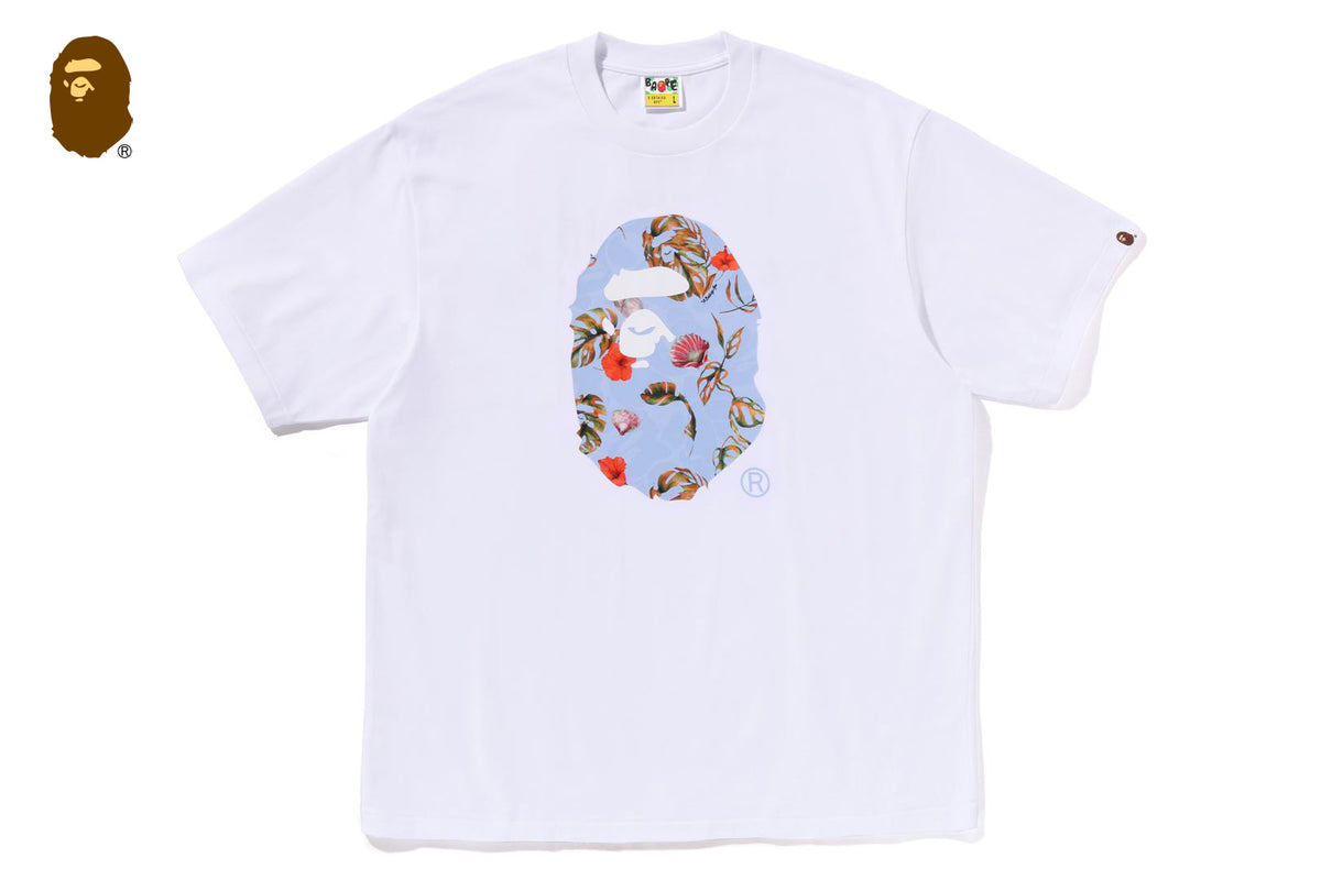 VACATION PATTERN APE HEAD RELAXED FIT TEE | bape.com