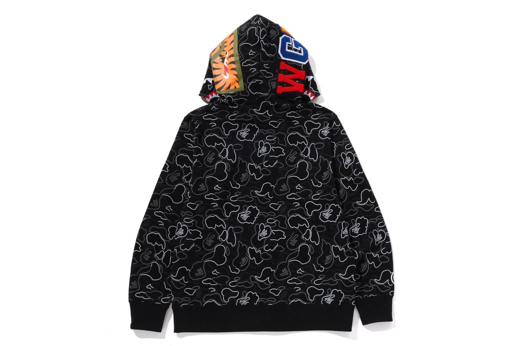 NEON CAMO SHARK FULL ZIP HOODIE | bape.com NEON CAMO SHARK FULL ZIP HOODIE | bape.com
