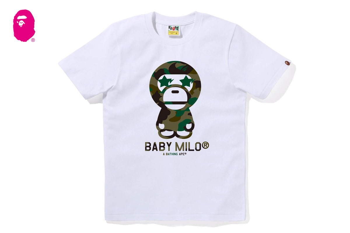 1ST CAMO STA EYE BABY MILO TEE | bape.com