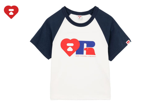 APEE X RUSSELL 】RAGLAN SLEEVE TEE | bape.com